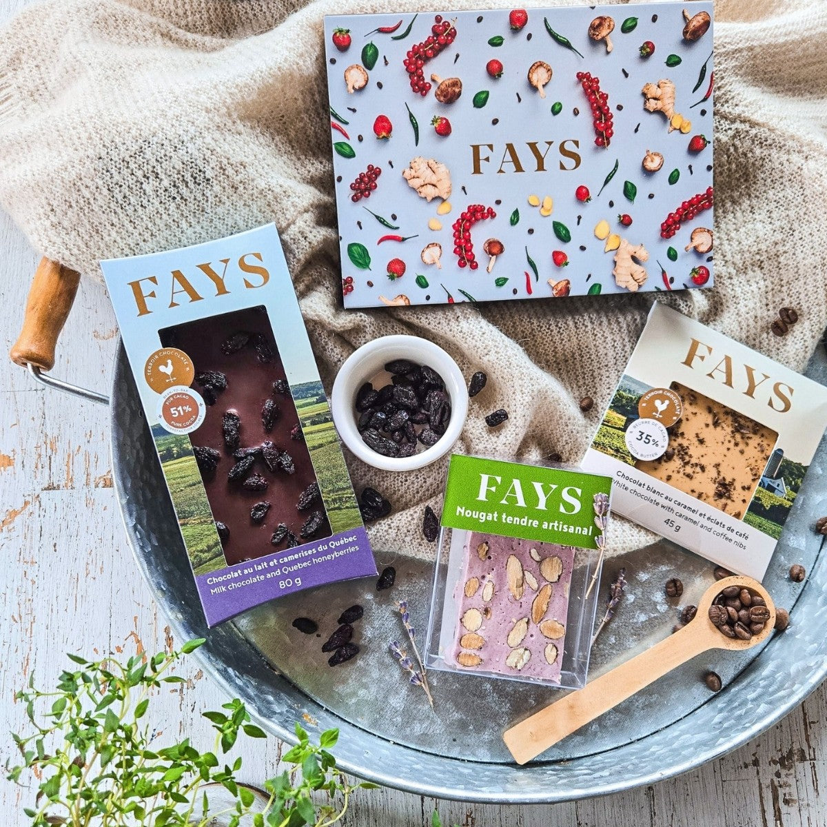 Coffret Amène-moi ailleurs | Chocolat en cadeau – FAYS, terroir chocolaté